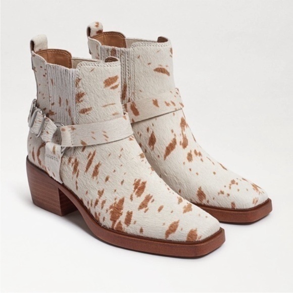 Sam Edelman | Shoes | Sam Edelman Suede Bellamie Cow Print Cow Girl ...